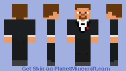 Barebones Tuxedo Steve Minecraft Skin