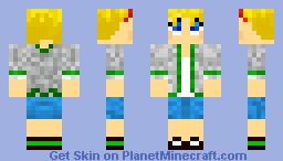 Anime Girl Skin (3D Hair) Minecraft Skin