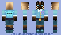 Anfrost - MCC 16 Aqua Axolotls [w/ ribbon] ',- Minecraft Skin