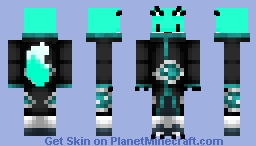 Aqua Fox Akatsuki Minecraft Skin