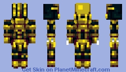 Yellow armor_predator Minecraft Skin