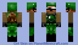army parachute man Minecraft Skin