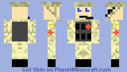 army medic desert private Minecraft Skin