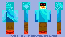 blue artic climber Minecraft Skin