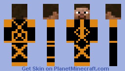 Orange n' Black Soldier Minecraft Skin