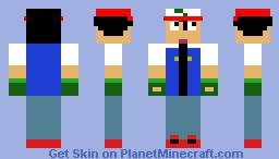 Ash Ketchum Minecraft Skin