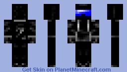 tank man blue visor Minecraft Skin