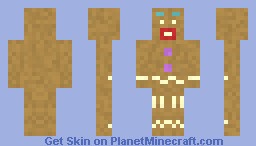 Gingerbread Man Minecraft Skin