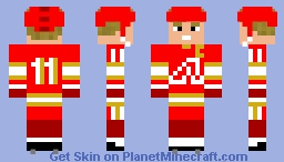 NHL Atlanta Flames Hockey Player Minecraft Skin