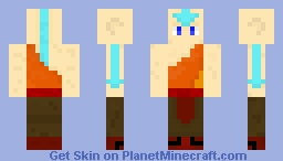 Avatar Aang Minecraft Skin