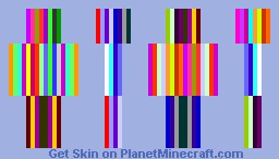 rainbow guy Minecraft Skin