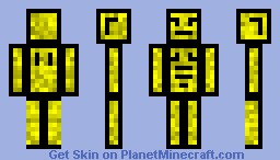 awesome yellow man Minecraft Skin
