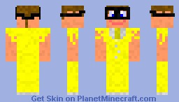 yellow tux Minecraft Skin