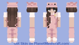 Pink Axolotl // Girl Minecraft Skin