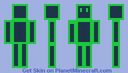 Green outline guy Minecraft Skin