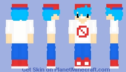 Boyfriend - FNF Minecraft Skin