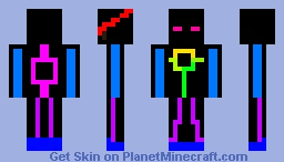 RGB Shadow 16 Minecraft Skin