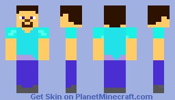 backwards steve Minecraft Skin