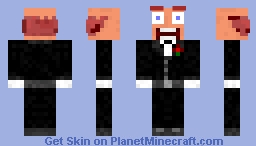 bald man with suit Minecraft Skin