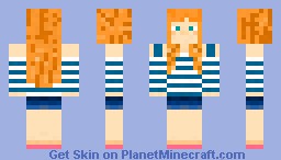 ginger girl Minecraft Skin
