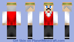 Barbershop Quartet guy (with alt jacket) Minecraft Skin