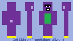 Barney Returns.... with NEW eyes! Minecraft Skin