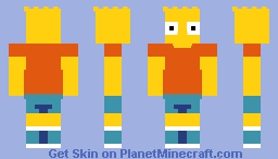 Bart Simpson (20th Century Studios) Minecraft Skin