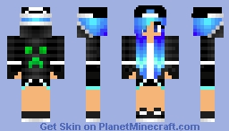 Basball Cap Girl Minecraft Skin