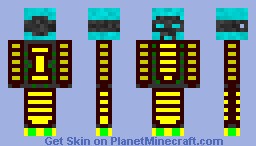 battery man Minecraft Skin