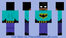 Batman Steve! (Has Bat Ears In 3D) Minecraft Skin