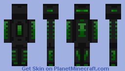 Green Charge Minecraft Skin