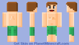 Beach guy (new shading technique) Minecraft Skin