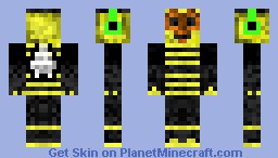 Techno Bee Minecraft Skin