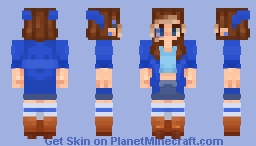 Bekyamon TRSD Blue Bats Minecraft Skin