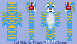 Blue tiger Minecraft Skin