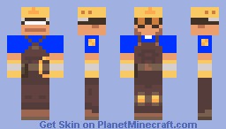 Blu engineer (TF2) Minecraft Skin