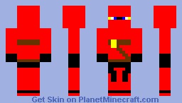 advanced red ninja Minecraft Skin