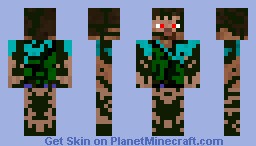 steve in vines Minecraft Skin