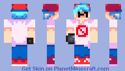 Boyfriend Minecraft Skin
