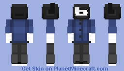 Phone Guy in my own style Minecraft Skin