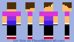 Bi Pride Boy Minecraft Skin