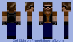 a biker Minecraft Skin