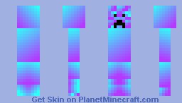 Colorful Creeper Minecraft Skin