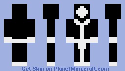 black and white Minecraft Skin