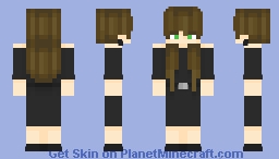 Black Dress Minecraft Skin