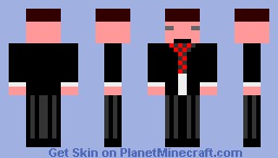 Black suit Minecraft Skin