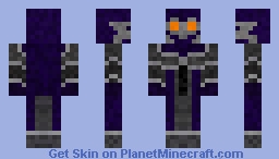 Black Spider Minecraft Skin