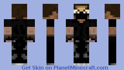 Steve As Angry Ninja Minecraft Skin