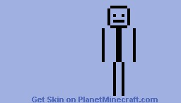 Black Stickman Minecraft Skin