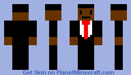 Black Suit Man Minecraft Skin